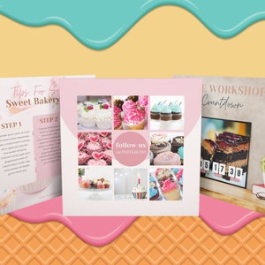18 Desserts and Bakery Instagram Social Media Post Canva Template ...