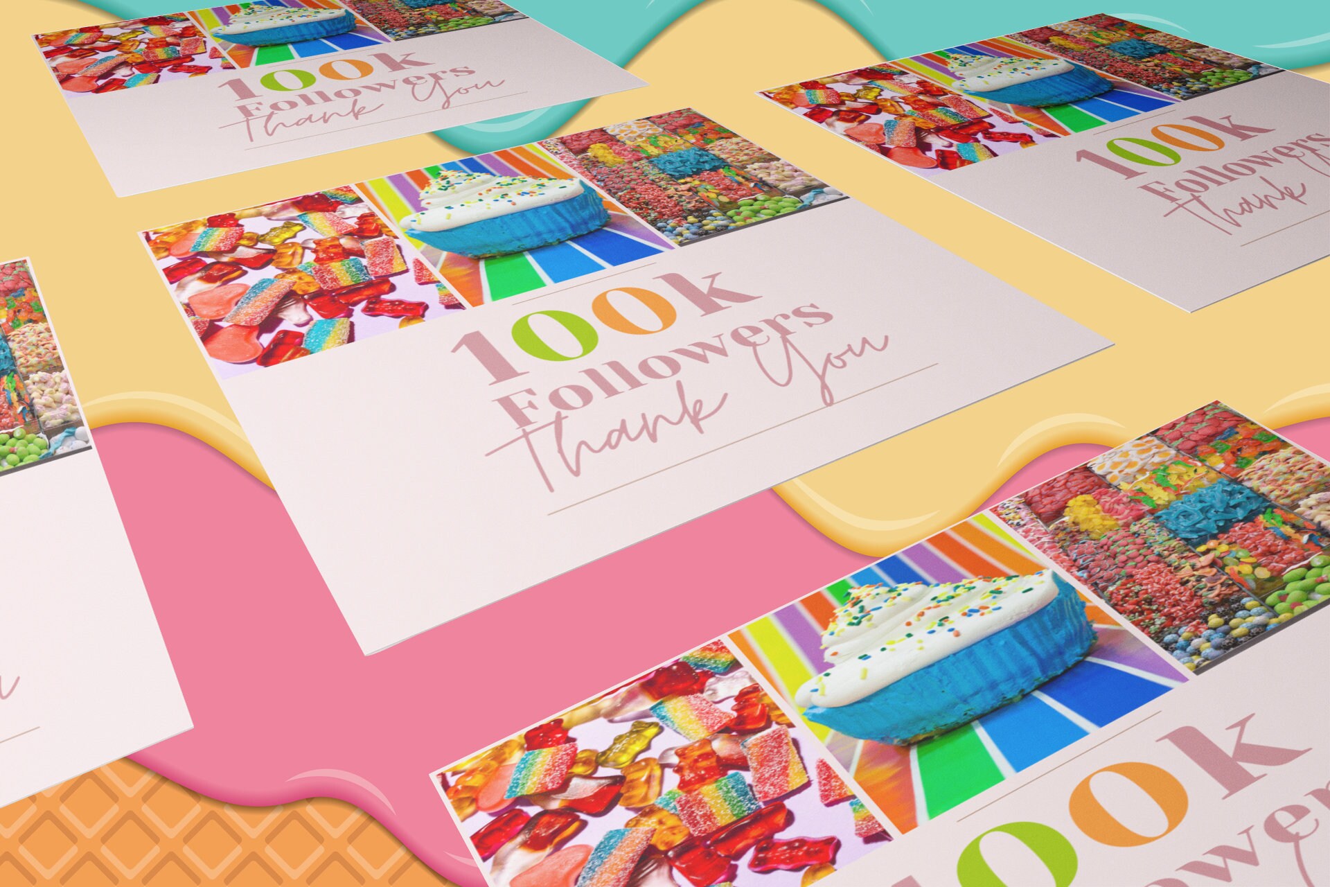 18 Desserts and Bakery Instagram Social Media Post Canva Template ...