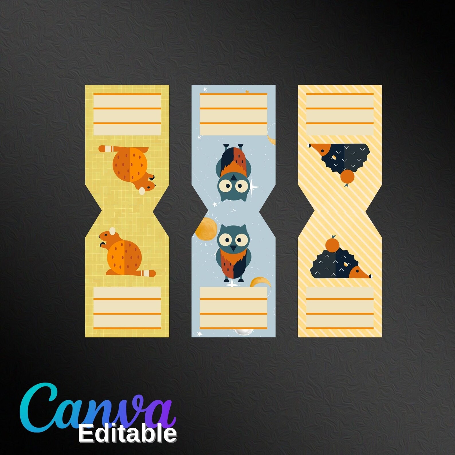 Magnetic Bookmark Template, Bookmark Template SVG, Canva, DXF, Ms Word ...