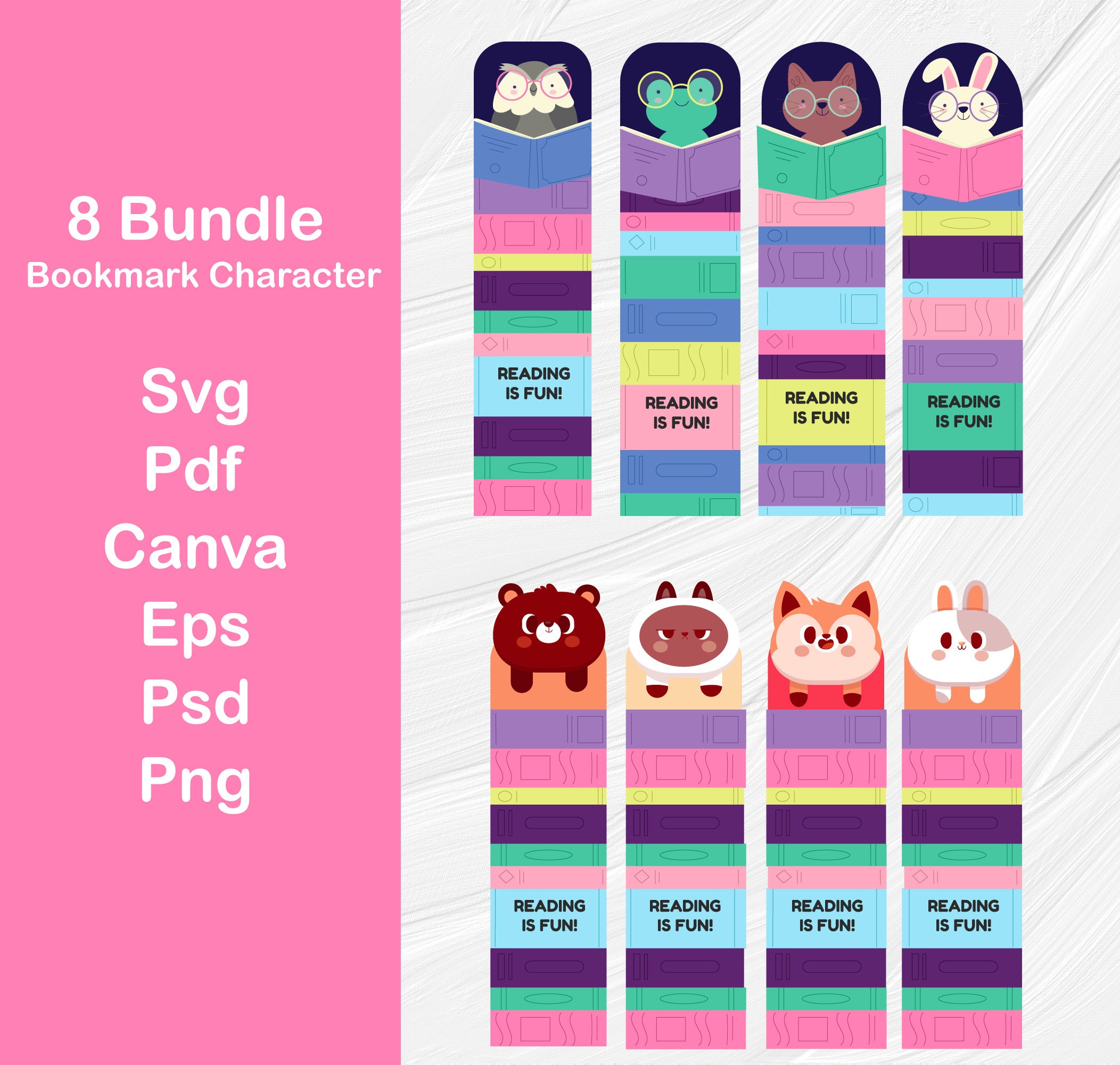 Bookmark SVG Bundle, Bookmark Svg, Bookmark Holder Svg, Cute Bookmark ...