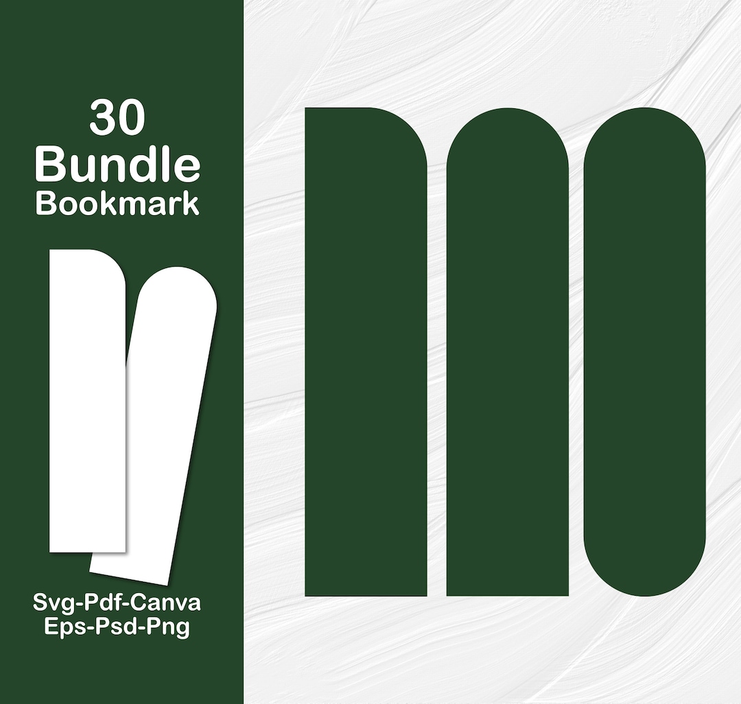 Bookmark Svg, Bookmark Template Bundle Svg, Bookmark Label Tags ...