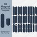 Magnetic Bookmark Template, Bookmark Template SVG, Canva, DXF, Ms Word ...
