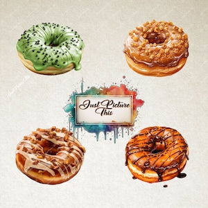 Donut Clipart Chocolate Sweet Bakery Graphics Food Clipart Sweets ...