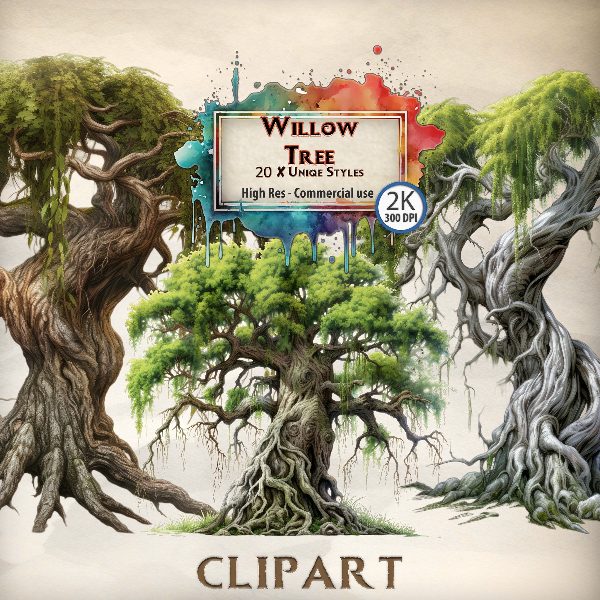 Willow Trees Clipart