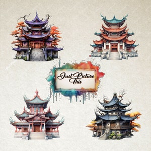 Chinese Temple Clipart Japanese Style Building Graphics Asian Castle ...