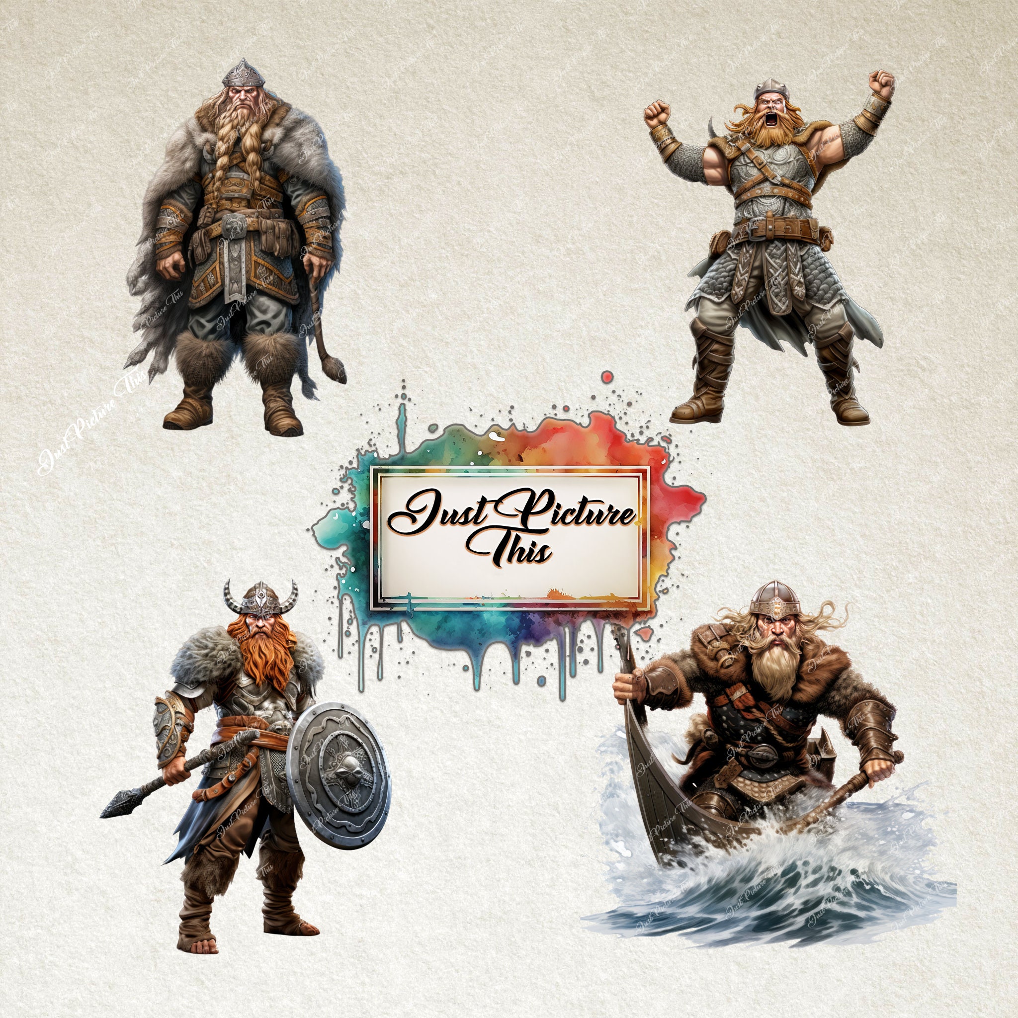 Viking Clipart: Norse History PNG Graphics (digital Download) - Etsy UK