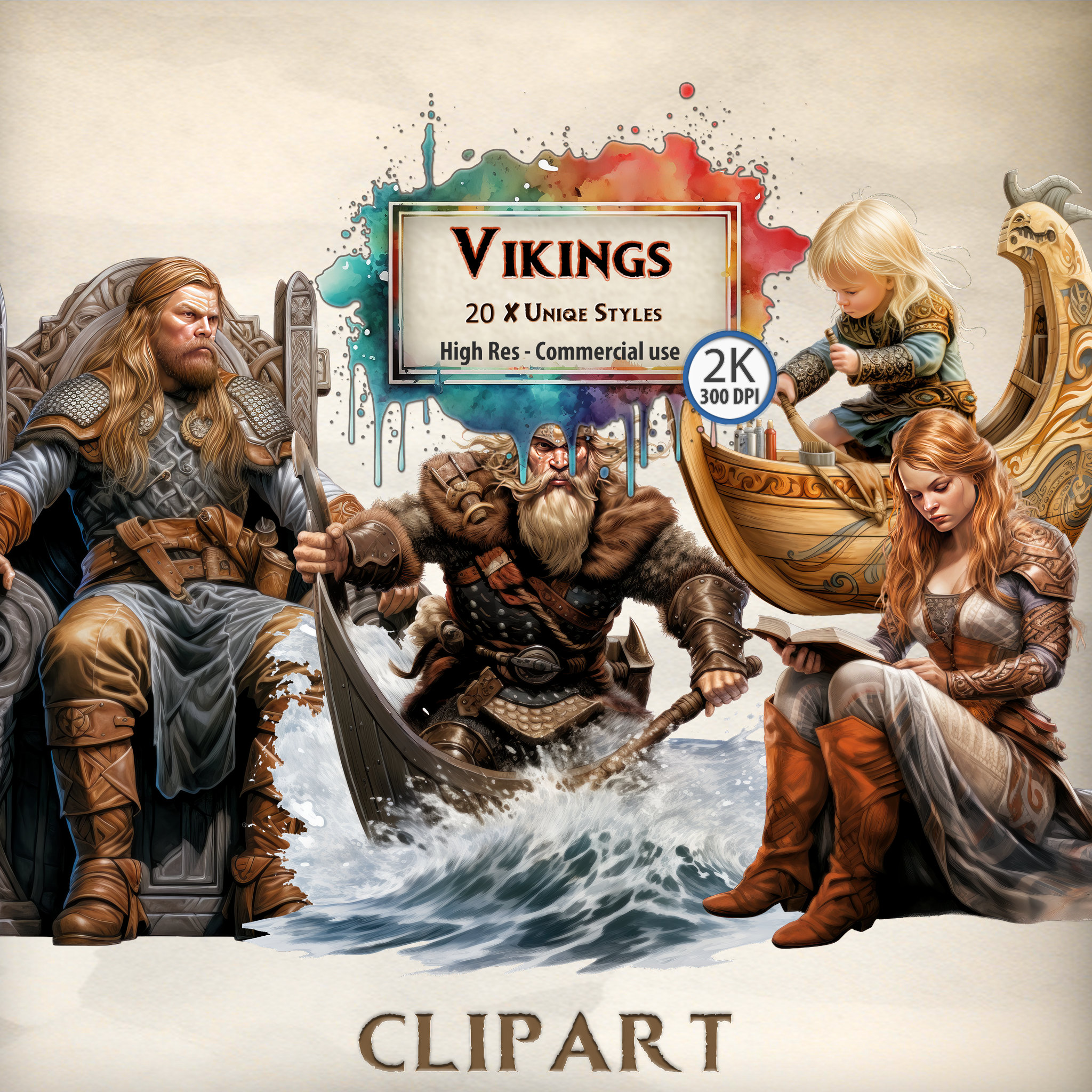 Viking Clipart: Norse History PNG Graphics (digital Download) - Etsy UK