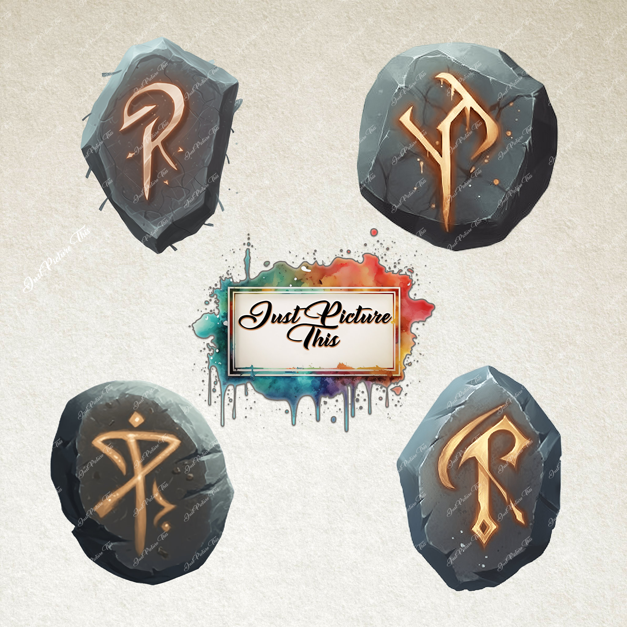 Magic Runes Clipart Viking Symbols Dwarf Rune Illustrations - Etsy UK