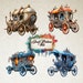 Carriage Clipart Fantasy Wagon Magical Fairytale Themed - Etsy