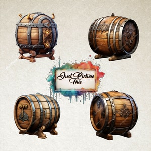 Barrel Clipart Fantasy Barrel Graphic Design Elements Fairy Tale ...
