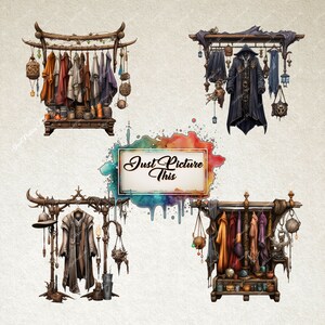 Wizard Clipart Wizards Wardrobe Graphic Design Templates Witch Clothes ...