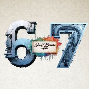 Sci Fi Numbers Clipart Cyberpunk Themed Numbers Graphics Illuminated ...