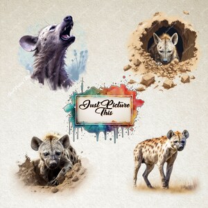 Hyena Clipart Safari Animal Clipart African Wildlife Jungle Safari Zoo ...