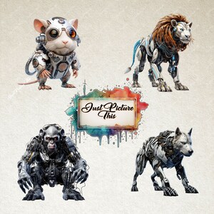 Animal Clipart Sci-fi Animals Cyborg Graphics Mechanical Creatures Owl ...