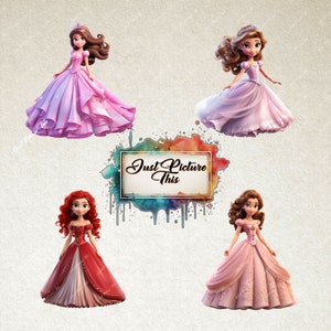 Princess Clipart Fairy Tale Dress Princess Childrens Clipart Party ...