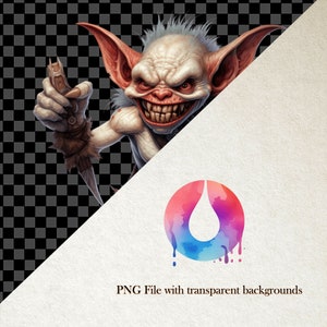 Imp Clipart Evil Horror Sprite Small Creature Playful Mischief ...