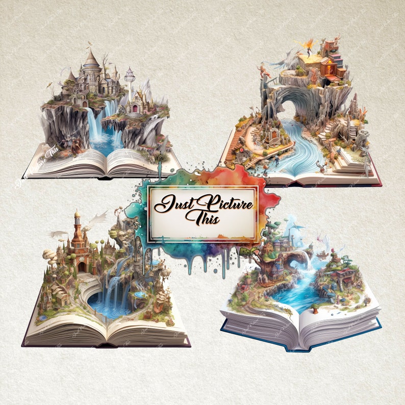 Fairytale Book Clipart Magical Fairytale Land Clipart Bundle - Etsy UK