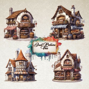 Baker Clipart Fantasy Bakers Shop Fairy Tale Baking Enchanted Desserts ...