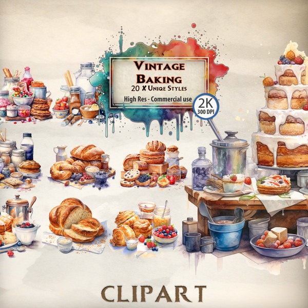 Baking Clipart - Etsy