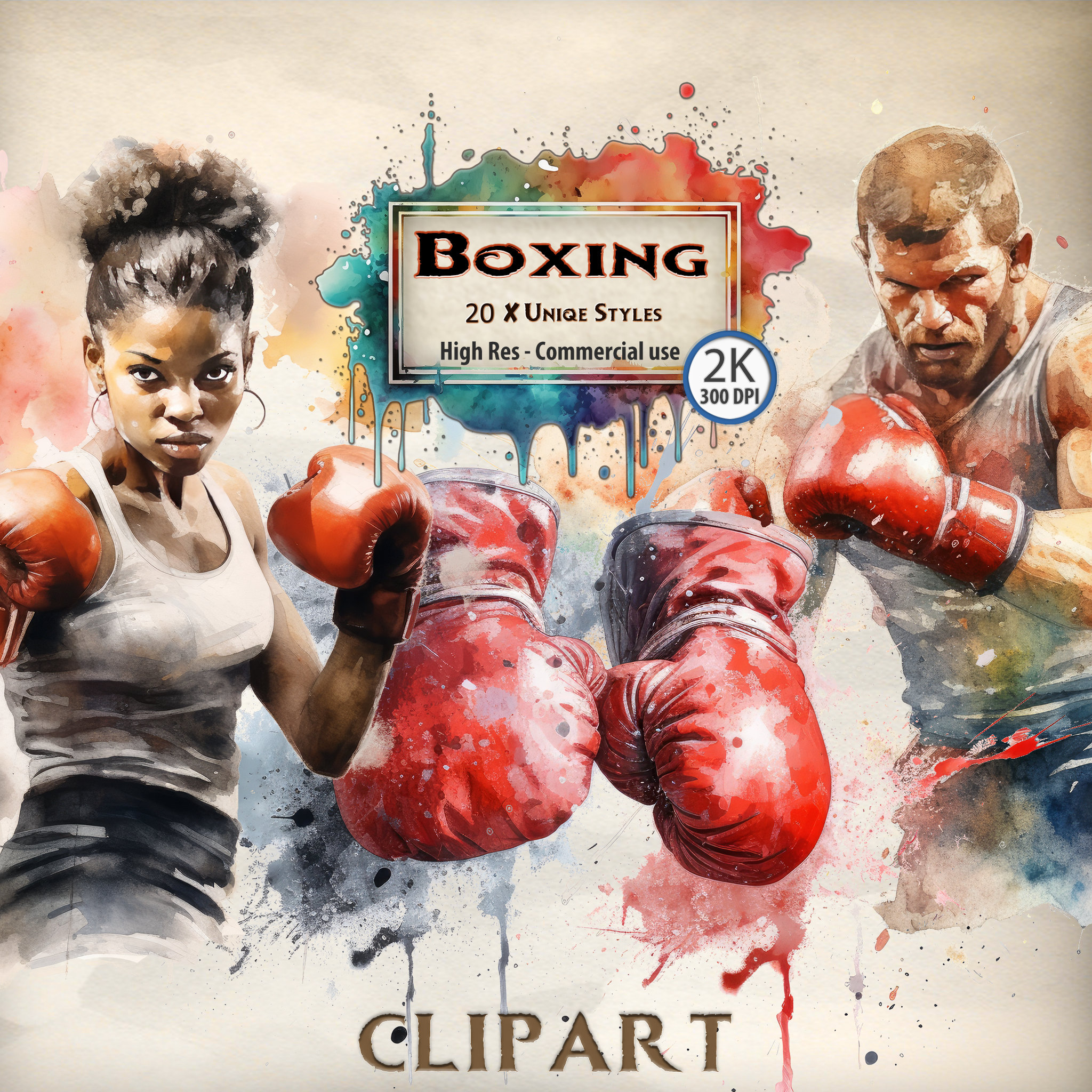 Boxing Work Clip Art