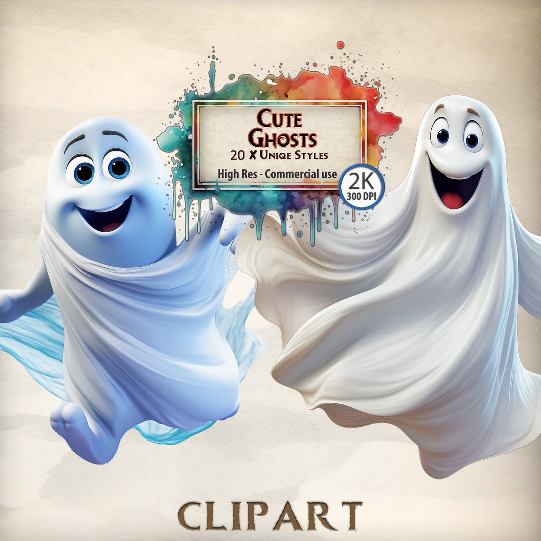Ghost Clipart Cute Ghouls Children's Halloween Part Graphics Friendly ...