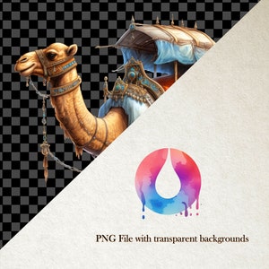 Camel Howdah Clipart: Ancient Egypt & India Theme (PNG Digital Download ...