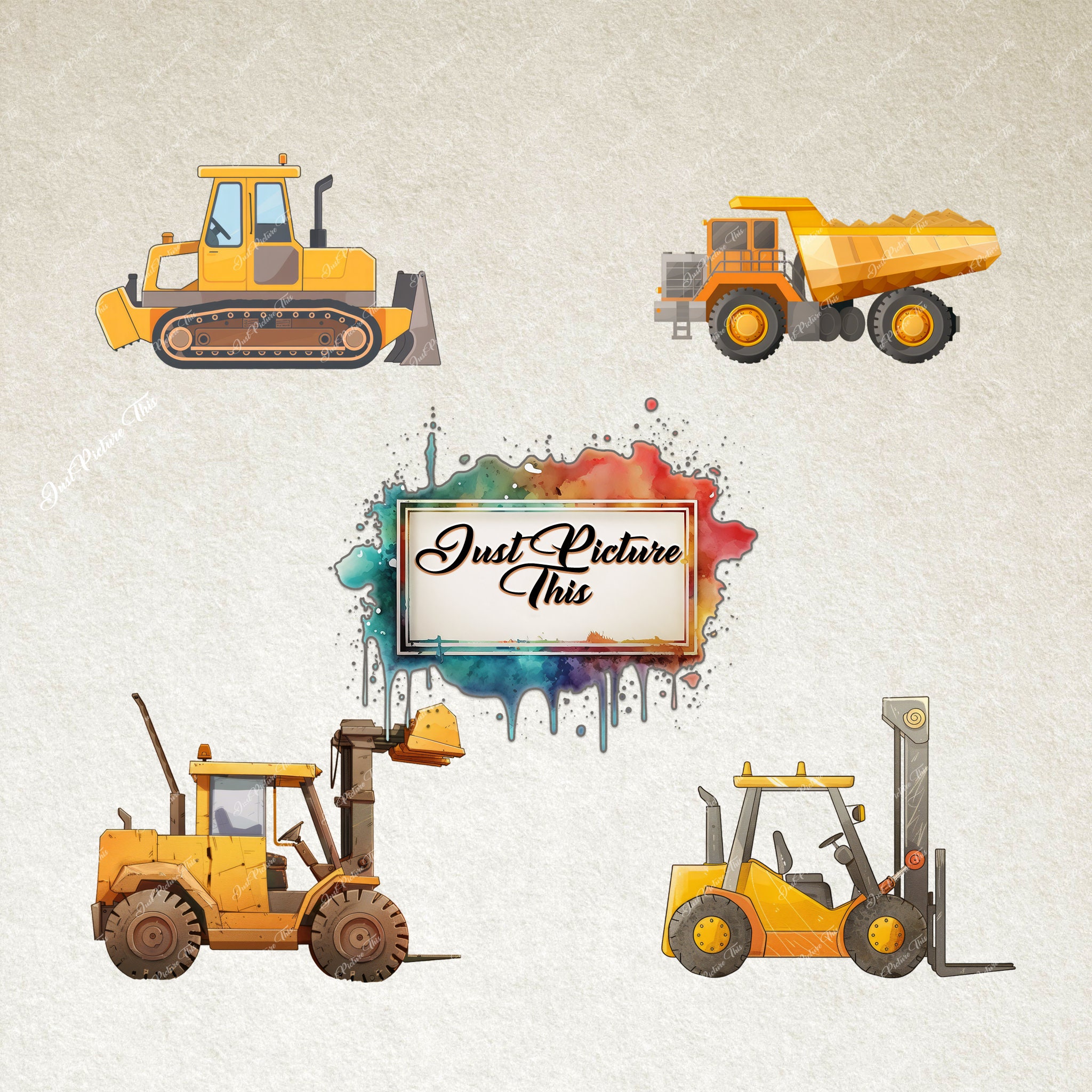 Construction Tools Clipart Bundle: DIY Building Illustrations (PNG) - Etsy