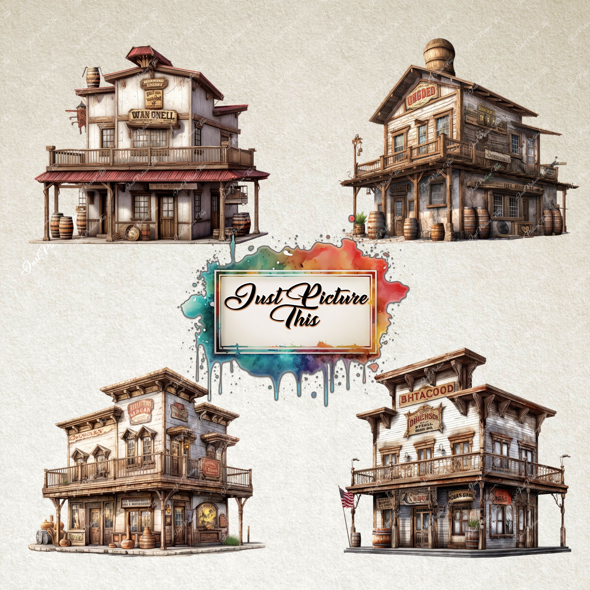 Wild West Saloon Clipart Vintage Western Saloon Illustrations - Etsy Canada