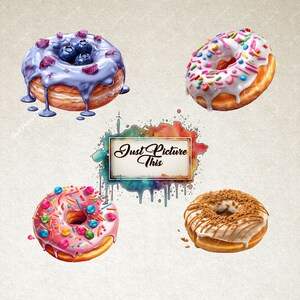 Donut Clipart Chocolate Sweet Bakery Graphics Food Clipart Sweets ...