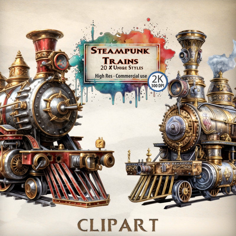 Steampunk Train - Etsy