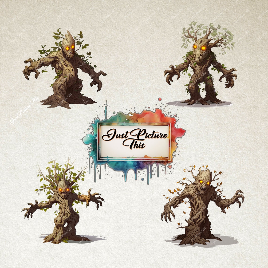 Treant Clipart: Tree Elemental Forest Graphics (PNG) - Etsy