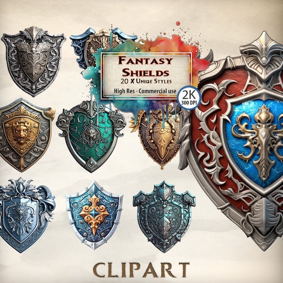 Ridders Schild Clipart