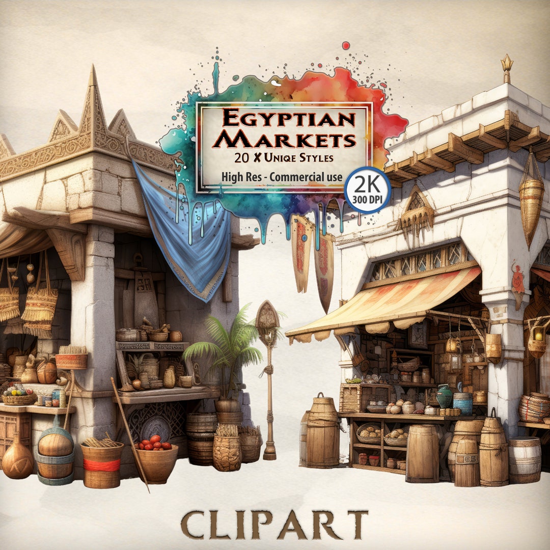 Egyptian Markets Clipart Egypt Themed Illustrations for Ancient ...
