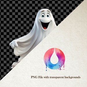 Ghost Clipart Cute Ghouls Children's Halloween Part Graphics Friendly ...