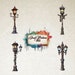 Lamp Post Clipart Fantasy Enchanting Illustrations: Mystical Glow of ...