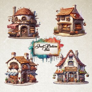 Baker Clipart Fantasy Bakers Shop Fairy Tale Baking Enchanted Desserts ...