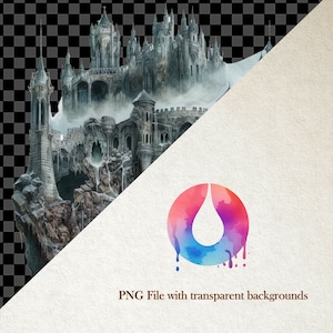 Fantasy Gothic Dungeon Entrances Clipart Bundle: Mystical Doorways ...