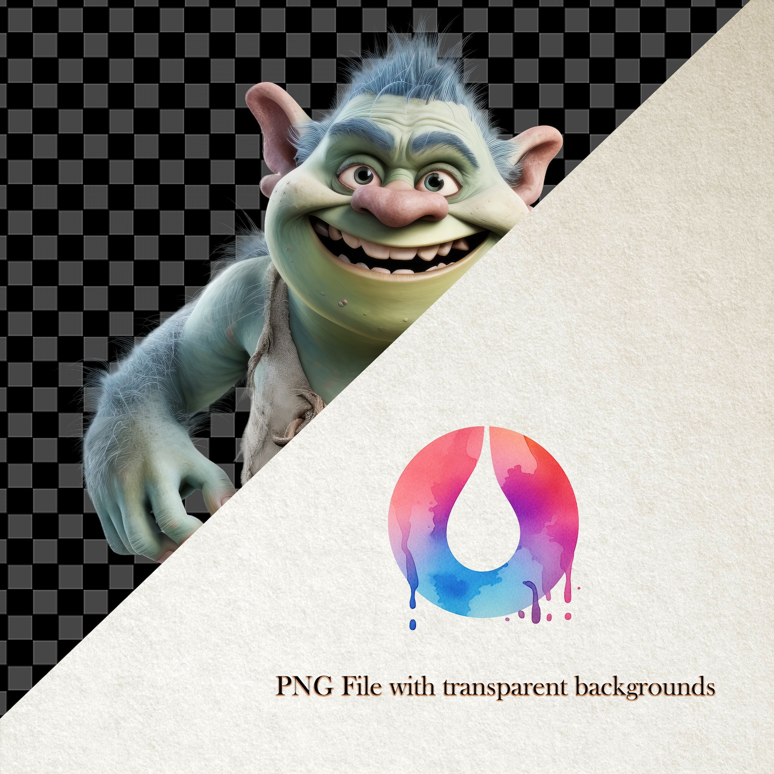 Troll Clipart Cartoon Trolls Graphics for Children Fairy Tale Ogres ...