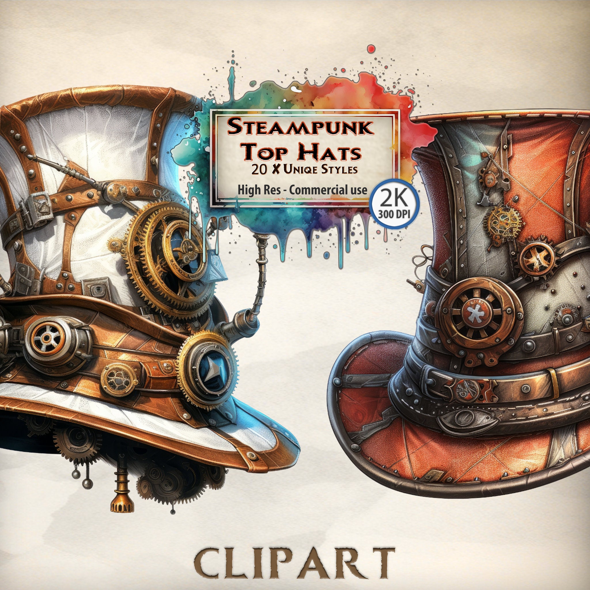 Steampunk Clipart Hat
