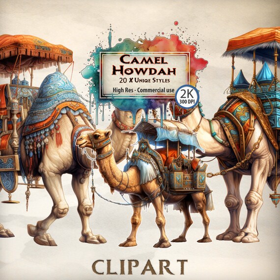 Egyptian Camels Clip Art