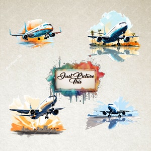 Plain Clipart Flight Departure Planes Taking off From Airport Graphics ...