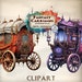 Carriage Clipart Fantasy Wagon Magical Fairytale Themed - Etsy