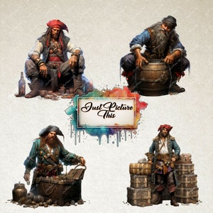 Pirate Clipart Caribbean Themed Treasure Island Pirate Ship Cove ...