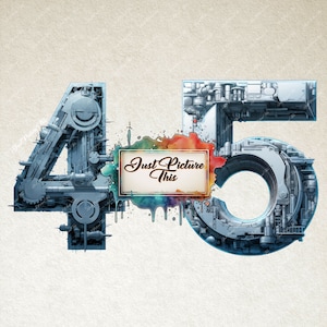 Sci Fi Numbers Clipart Cyberpunk Themed Numbers Graphics Illuminated ...