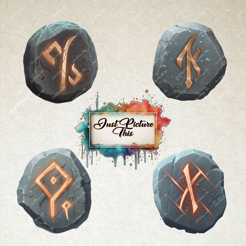 Magic Runes Clipart: Viking & Dwarf Symbols (PNG Digital Download) - Etsy