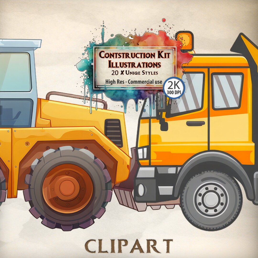 Construction Tools Clipart Bundle: DIY Building Illustrations (PNG) - Etsy