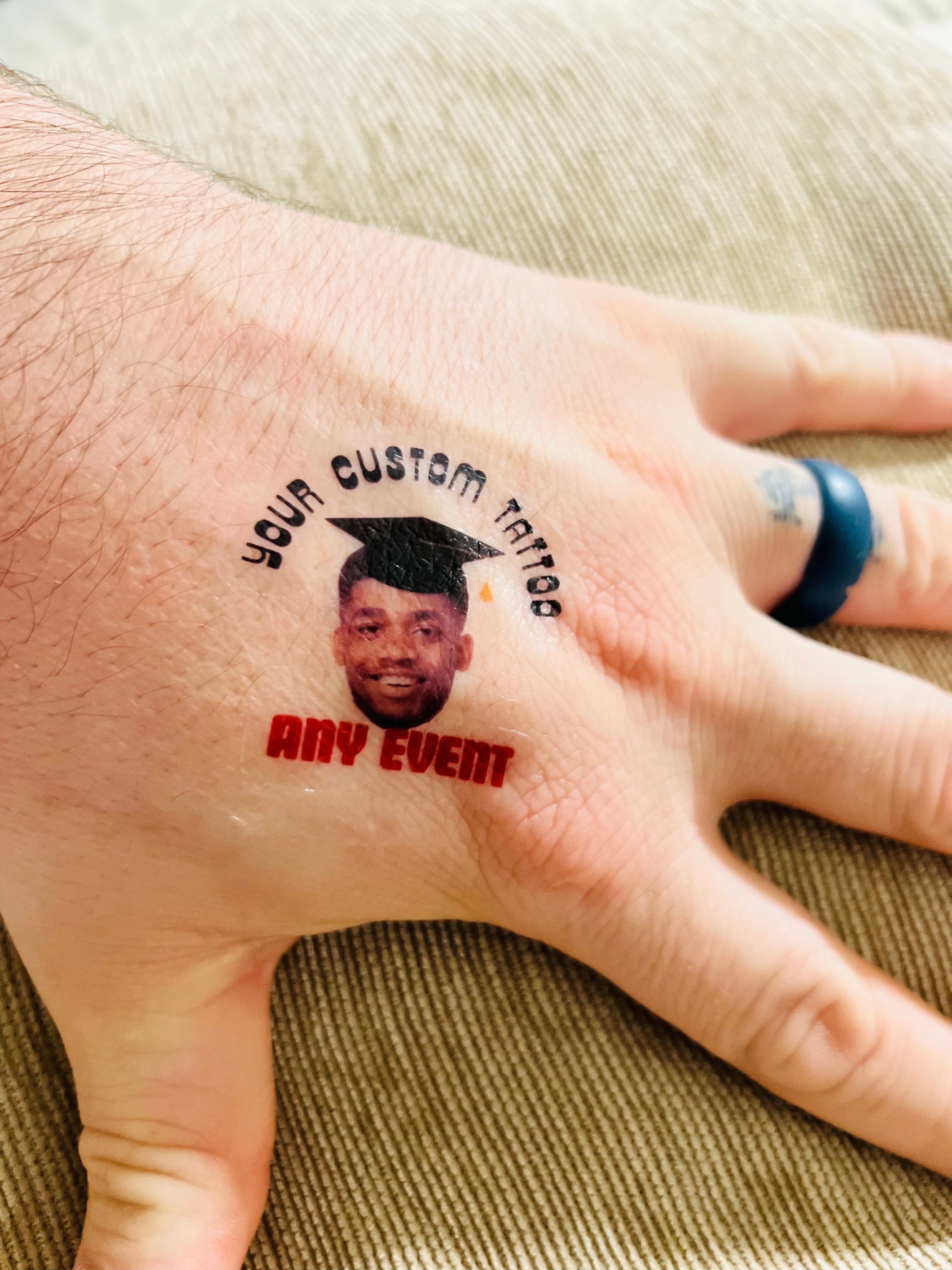 Customizable Temporary Tattoo for Birthday Gift, Custom Face Tattoo ...