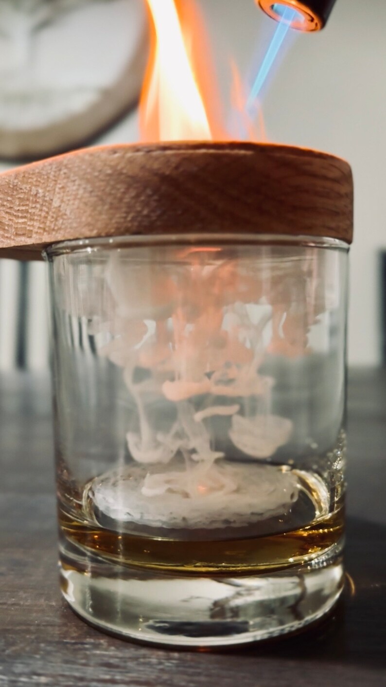 Red Oak Whiskey Smoker, Cocktail Smoker - Etsy