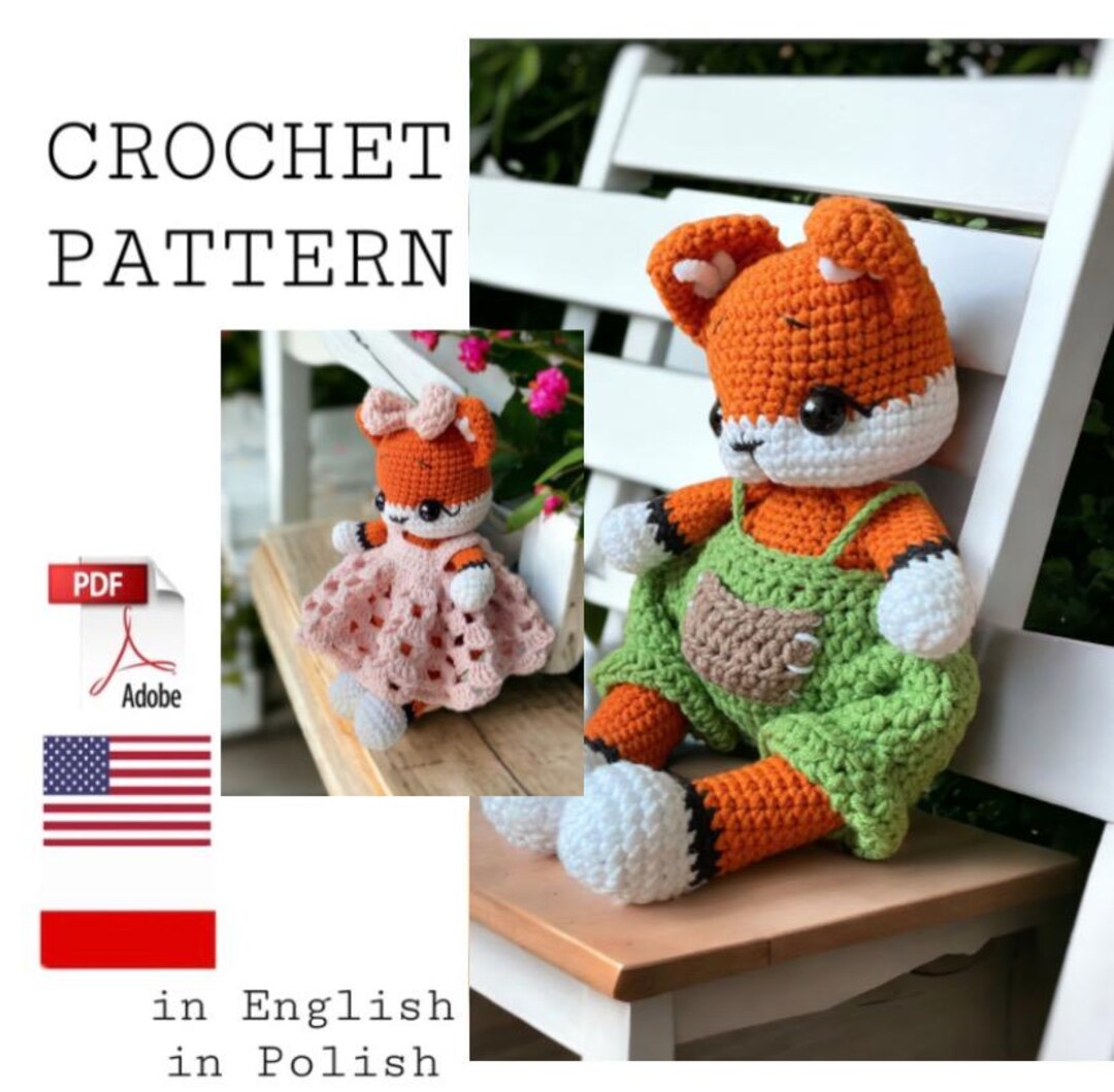 Fox Amigurumi Pattern, the Fox Pattern, Pattern Handmade, PDF Tutorial ...