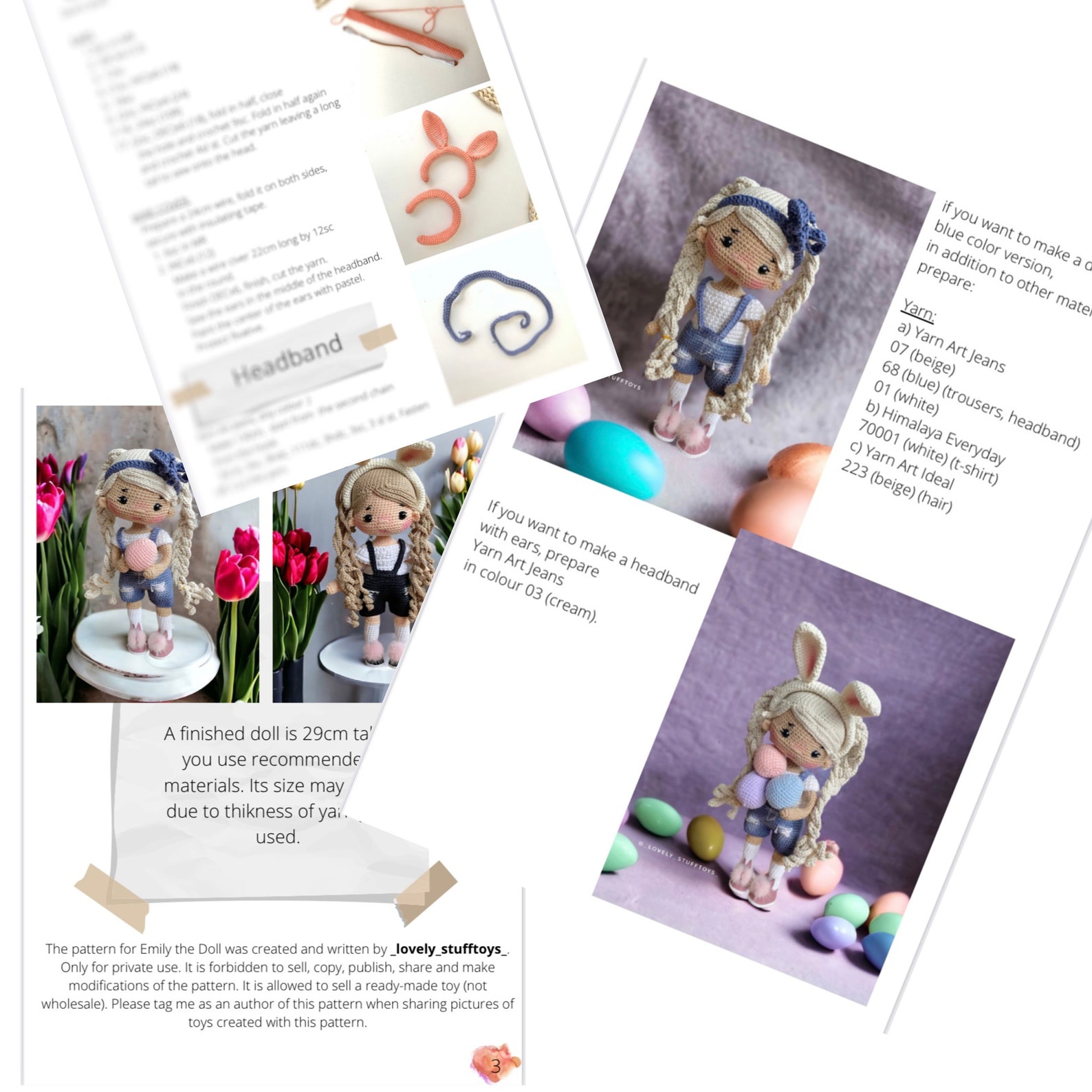 Emily Amigurumi Doll Pattern for Your Children's Doll - Etsy